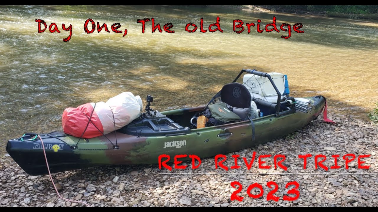 Part one, of two Day Red River Kayak trip , found old Bridge ...