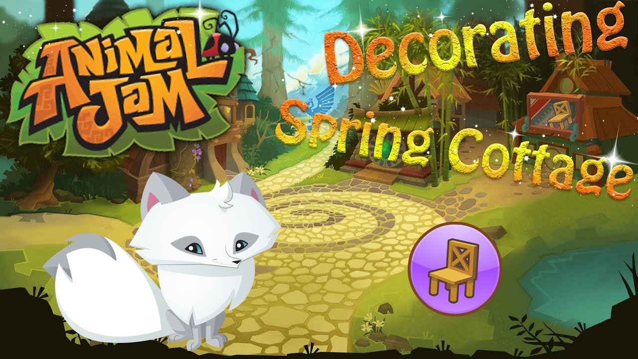 Animal Jam: Decorating Spring Cottage - YouTube