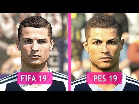 FIFA 19 Vs PES 19: Juventus Faces Comparison