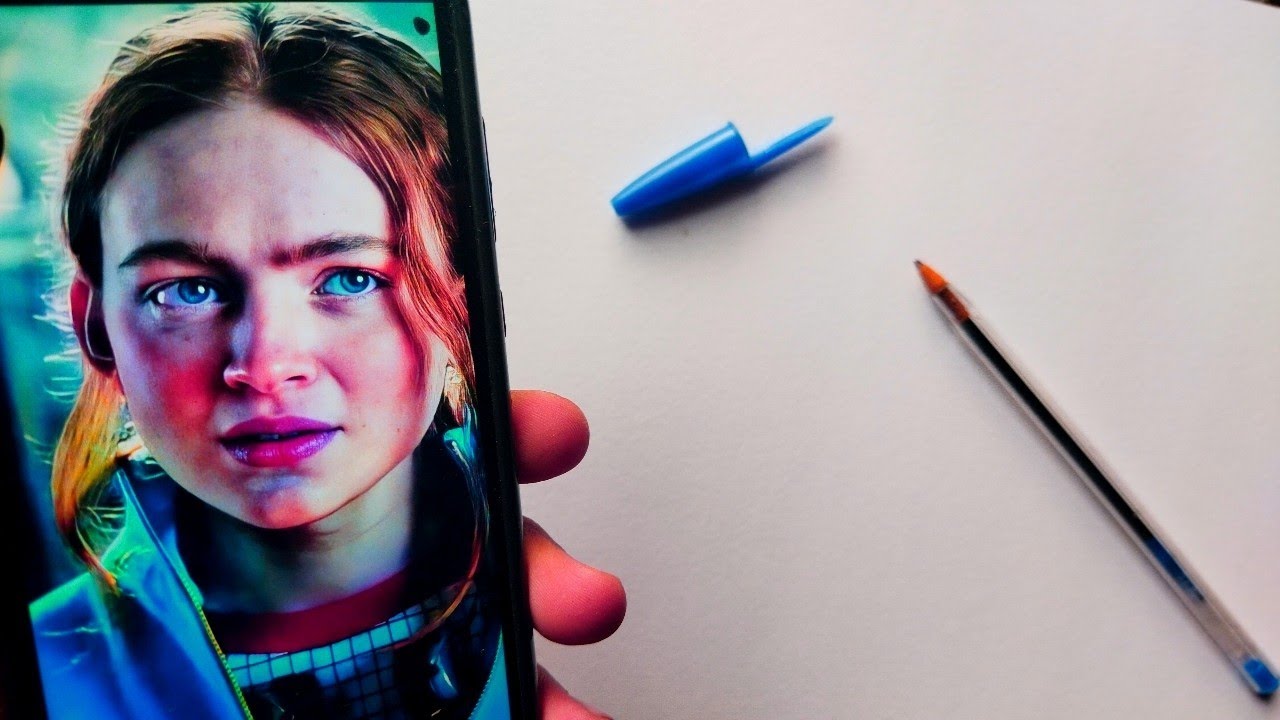 MAX drawing with ball pen - YouTube