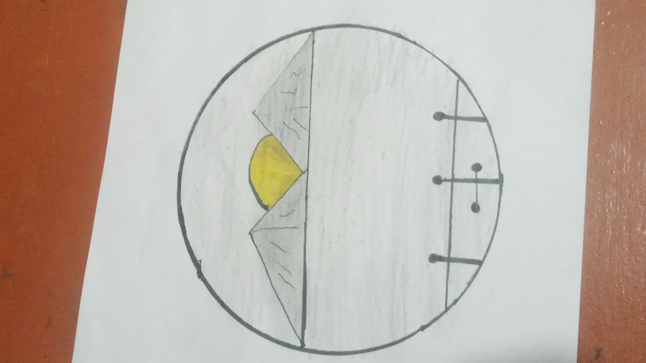 How to Draw a Globe Step by Step Easy I Globe Drawing | Maryam Drawing ...