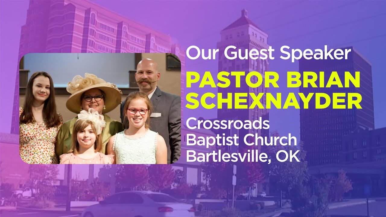 Guest Speaker Brian Schexnayder - 5:00 PM - YouTube