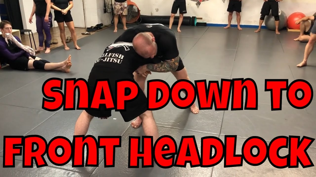 Snap down to front headlock from the over under - YouTube