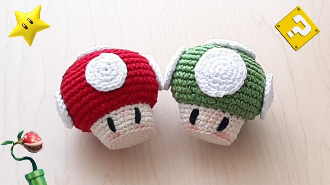 🍄 HONGUITO DE MARIO BROS AMIGURUMI / TUTORIAL PASO A PASO 🍄 - YouTube