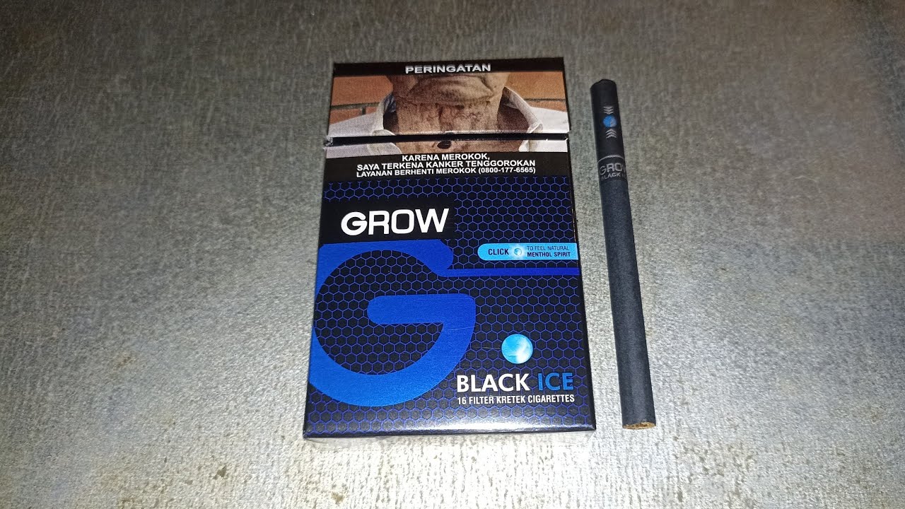 REVIEW ROKOK GROW BLACK ICE | Sensasi Perpaduan Rokok Adem Nyess Dan ...