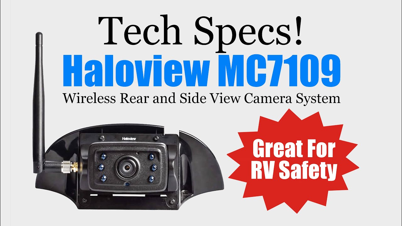 HALOVIEW RV MC7109 Rear & CA112 Side Marker Camera System #RVsafety ...