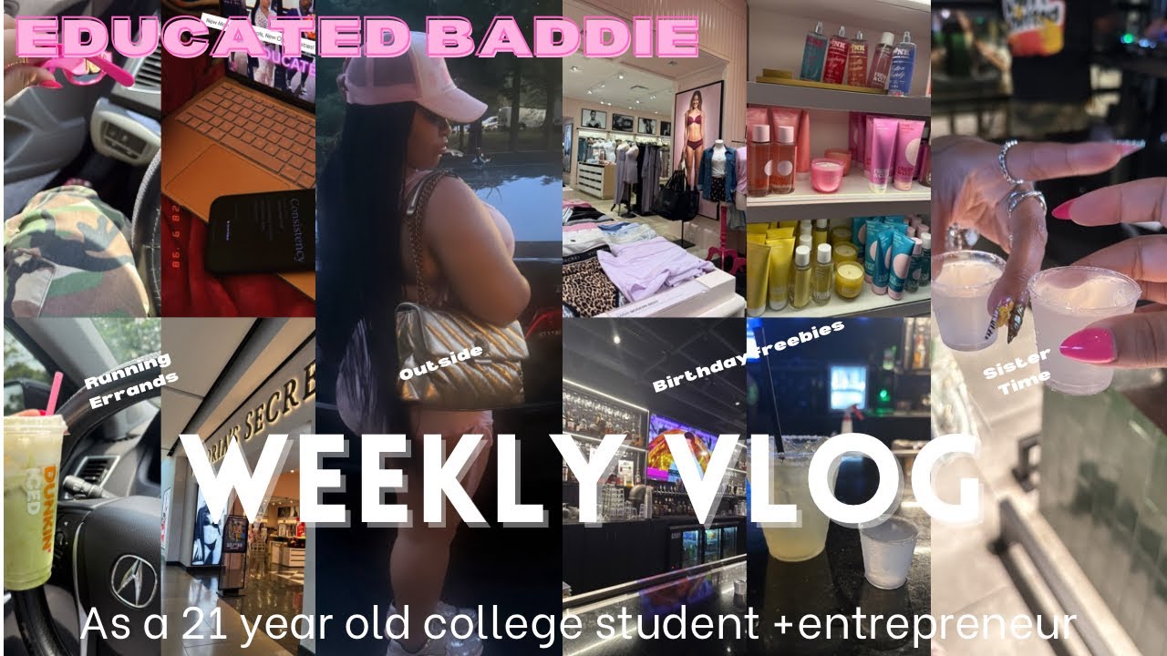 WEEKLY VLOG: BIRTHDAY FREEBIES 🥳 Running Errands, Outside+ More💗 ...