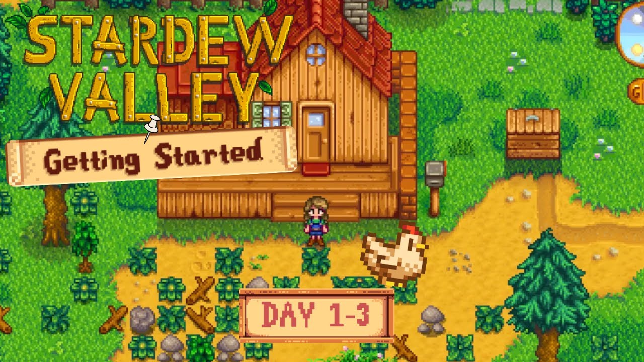 My first time playing STARDEW VALLEY! Days 1-3 | Ep.1 - YouTube