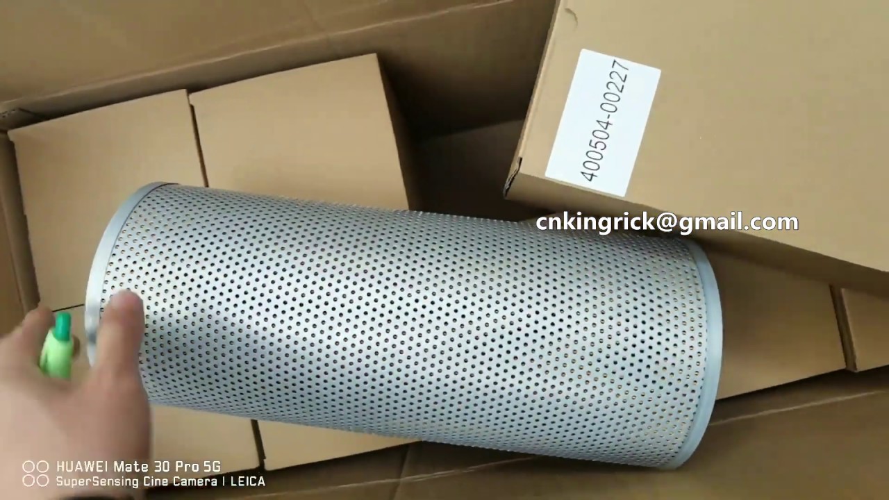 40050400227 Doosan Hydraulic Oil Filter 400504-00227 - YouTube
