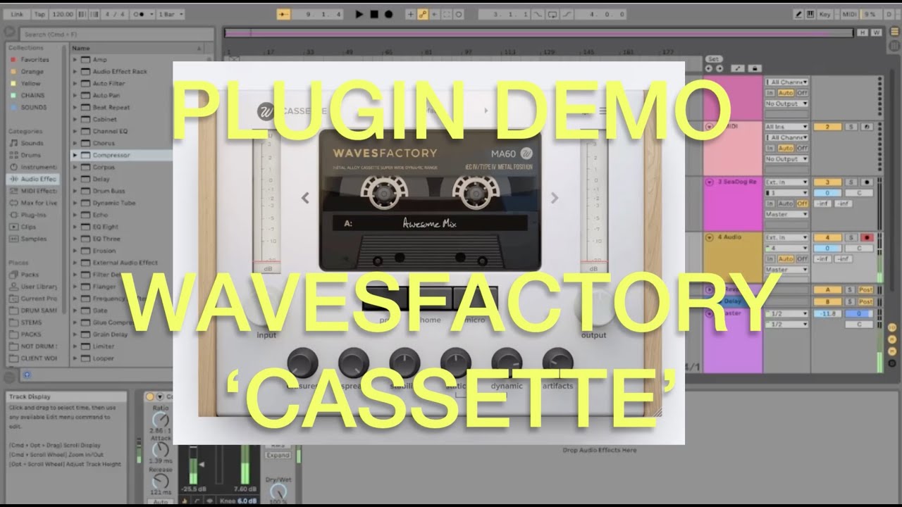 Wavesfactory Cassette plugin demo. Does it sound like a real cassette ...