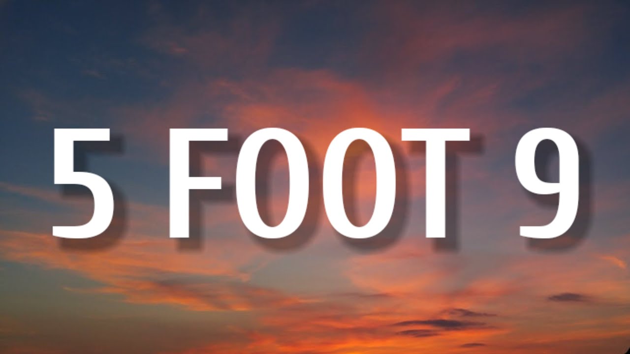 Tyler Hubbard - 5 Foot 9 (Lyrics) - YouTube