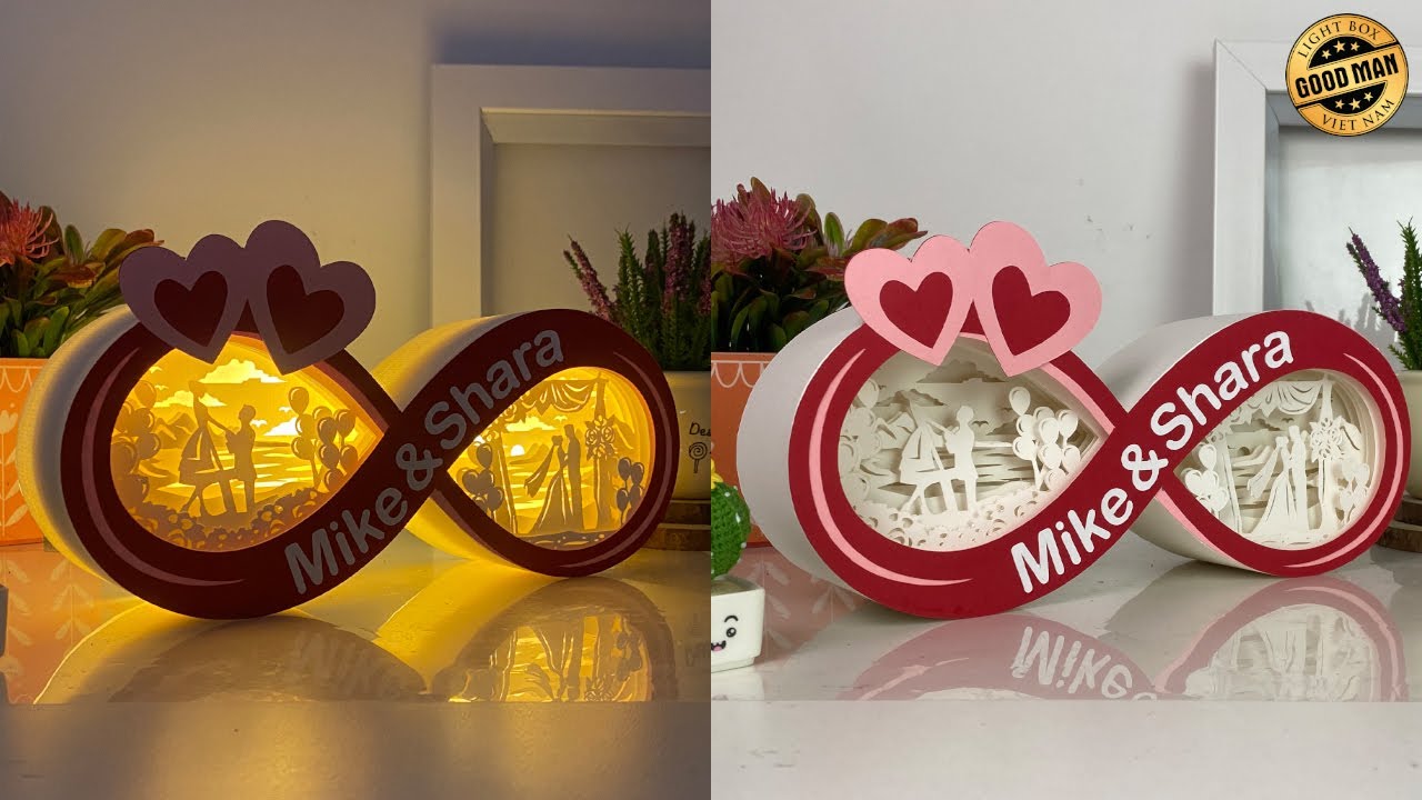 How To Make Paper Cut Infinity Love Box - YouTube