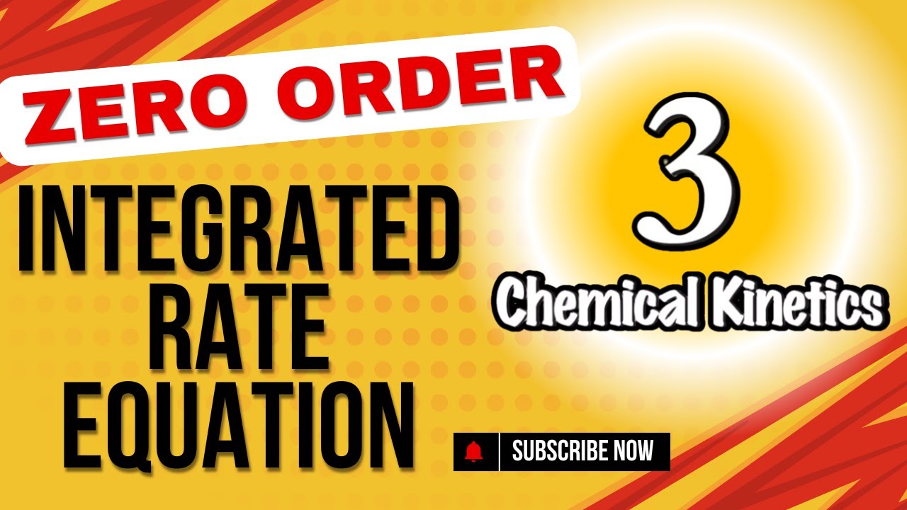 Integrated rate equation - derivation ZERO ORDER - YouTube