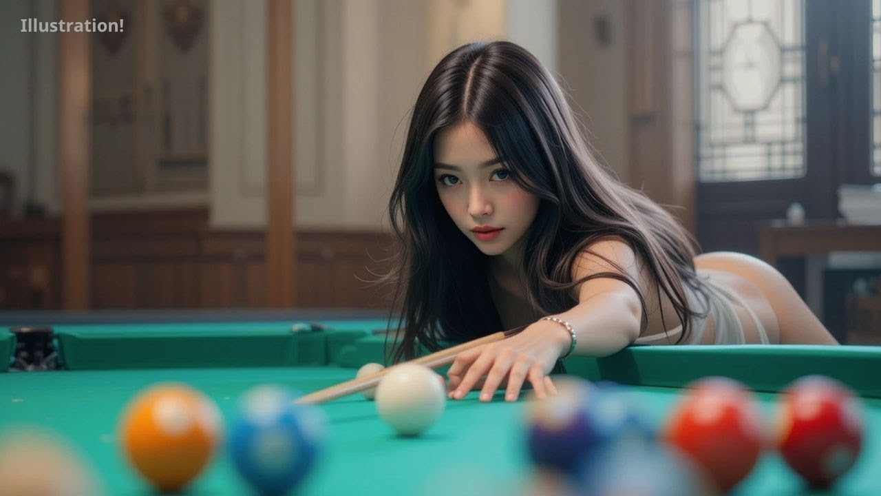 Hot Billiards Girl 2025 ㊙️ Beibei has been playing since spring until the beginning of summer ...