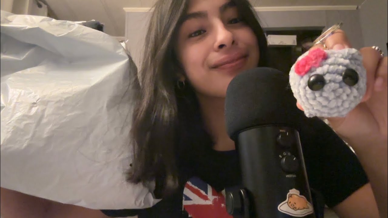 ASMR aliexpress haul + try on :) - YouTube