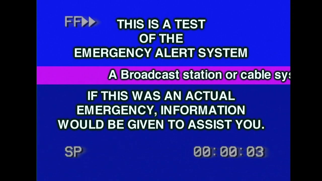 Mock EAS: Comcast Required Weekly Test with Scroll (1999) - YouTube