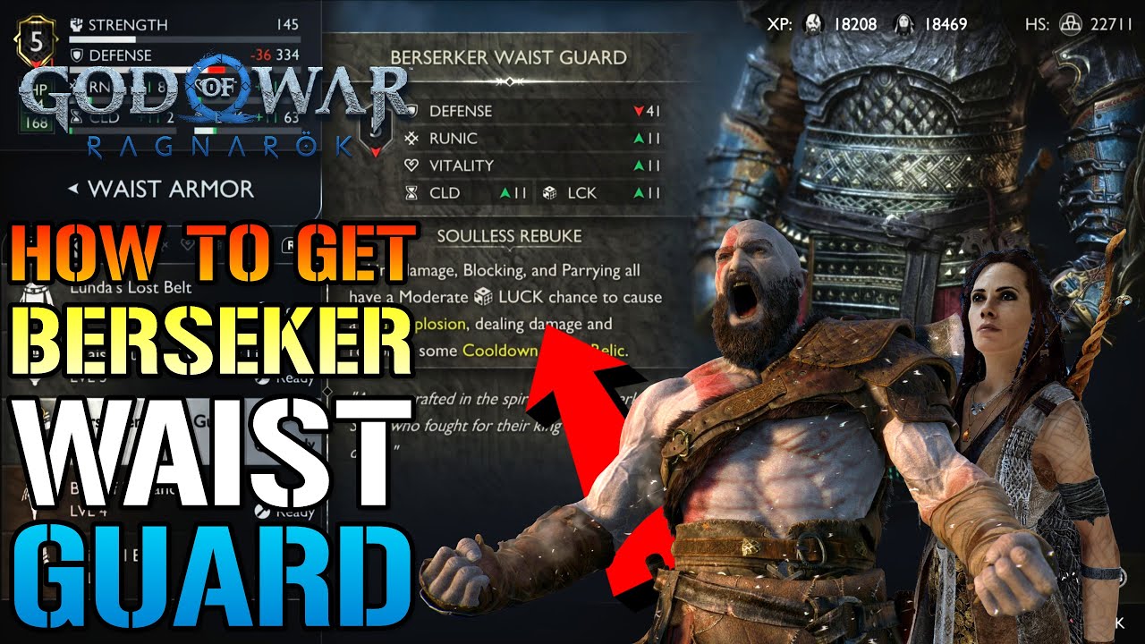 God Of War: Ragnarok How To Get "Berserker Waist Guard" TODAY ...