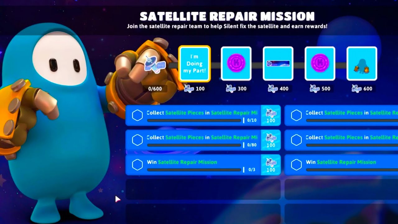 Satellite Repair Mission in Fall Guys - YouTube