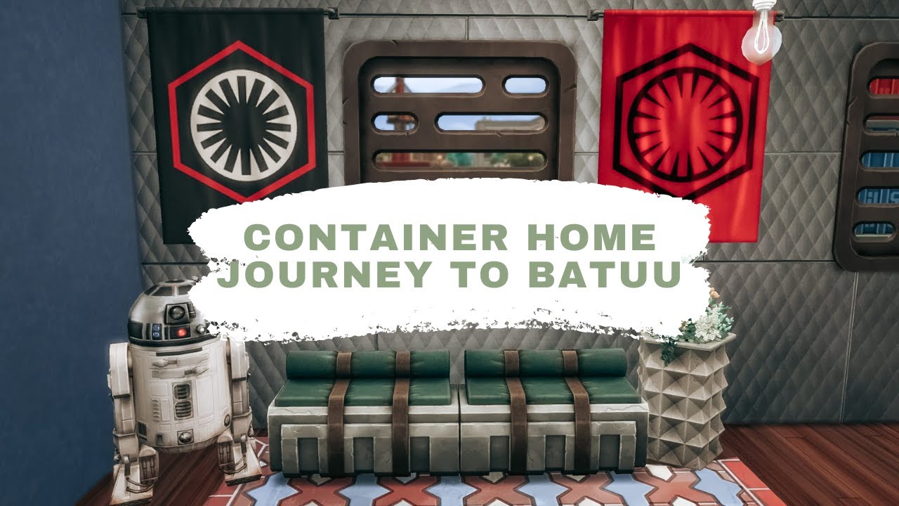 Container Home Using Star Wars Pack // The Sims 4 Speed Build (Journey ...