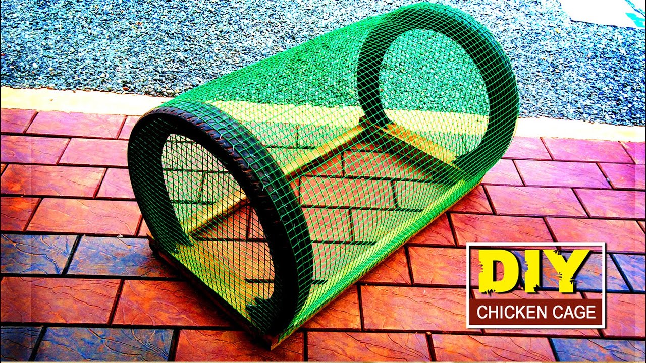 Easy Way to Make Chicken Cage Using Bike Tyre and iron Net | DIY ...
