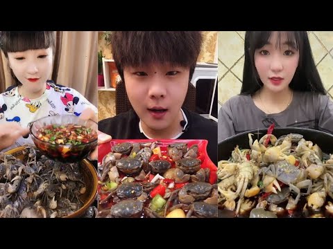 live small crab mukbang || smothered in soy sauce yum yum🤤