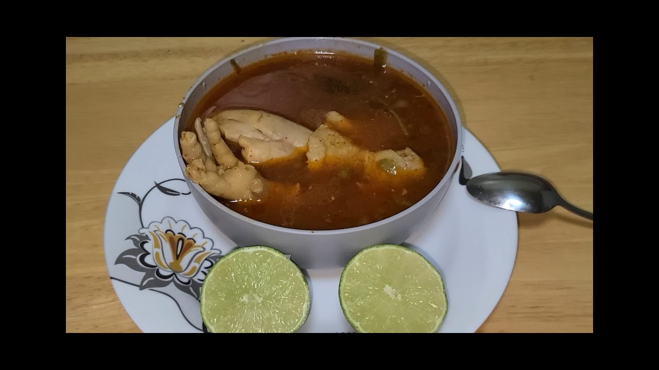 Chilate de pollo asi lo preparo estilo de rancho Guerrero o caldo rojo ...