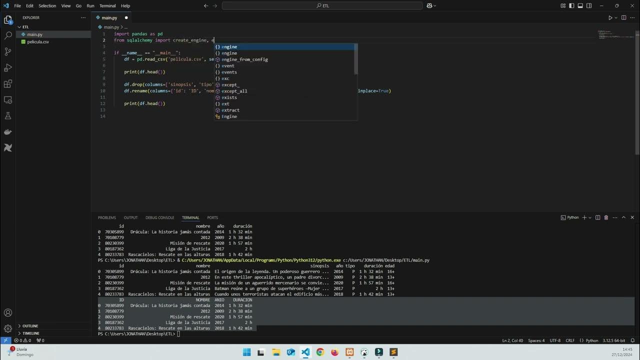 ETL python + MySQL - YouTube