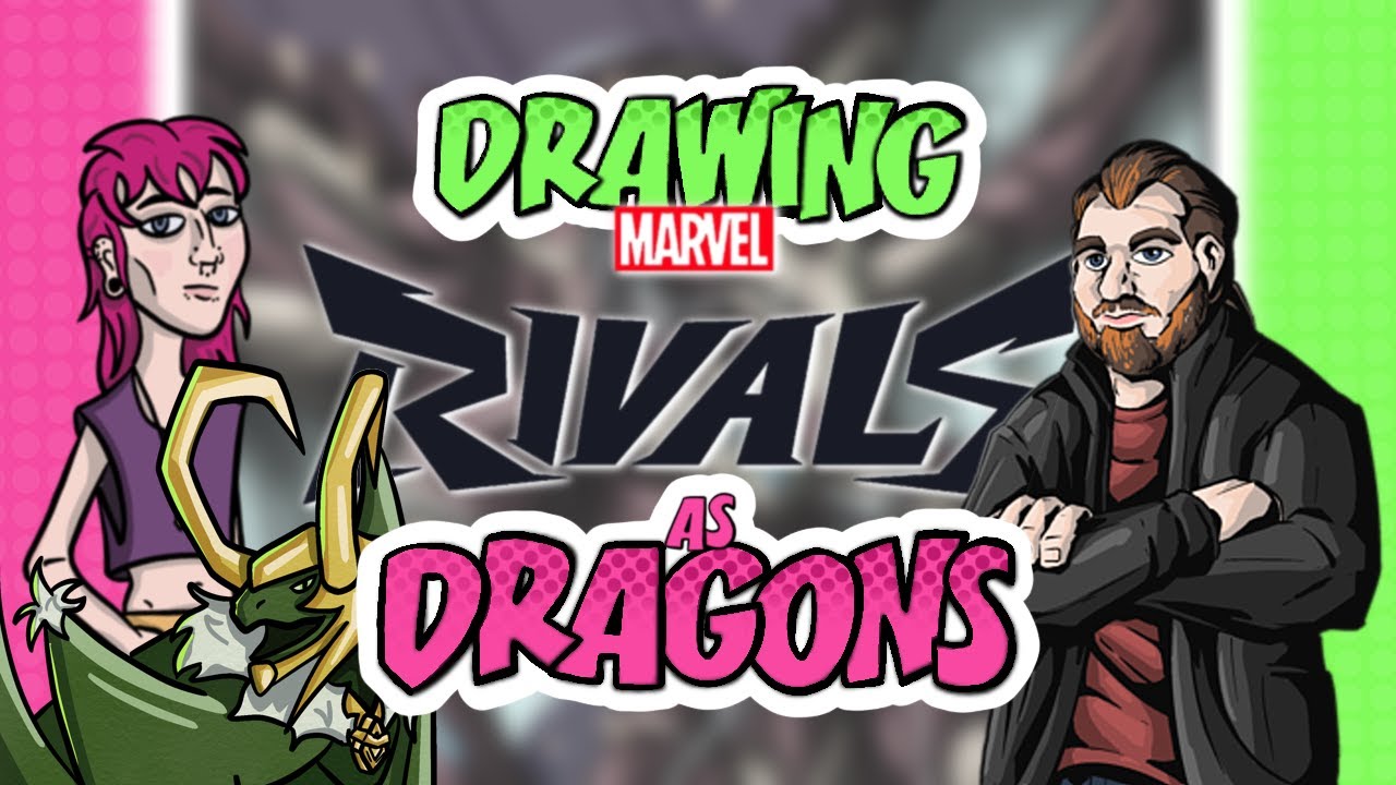 Drawing Marvel Rivals Characters as Dragons! - YouTube