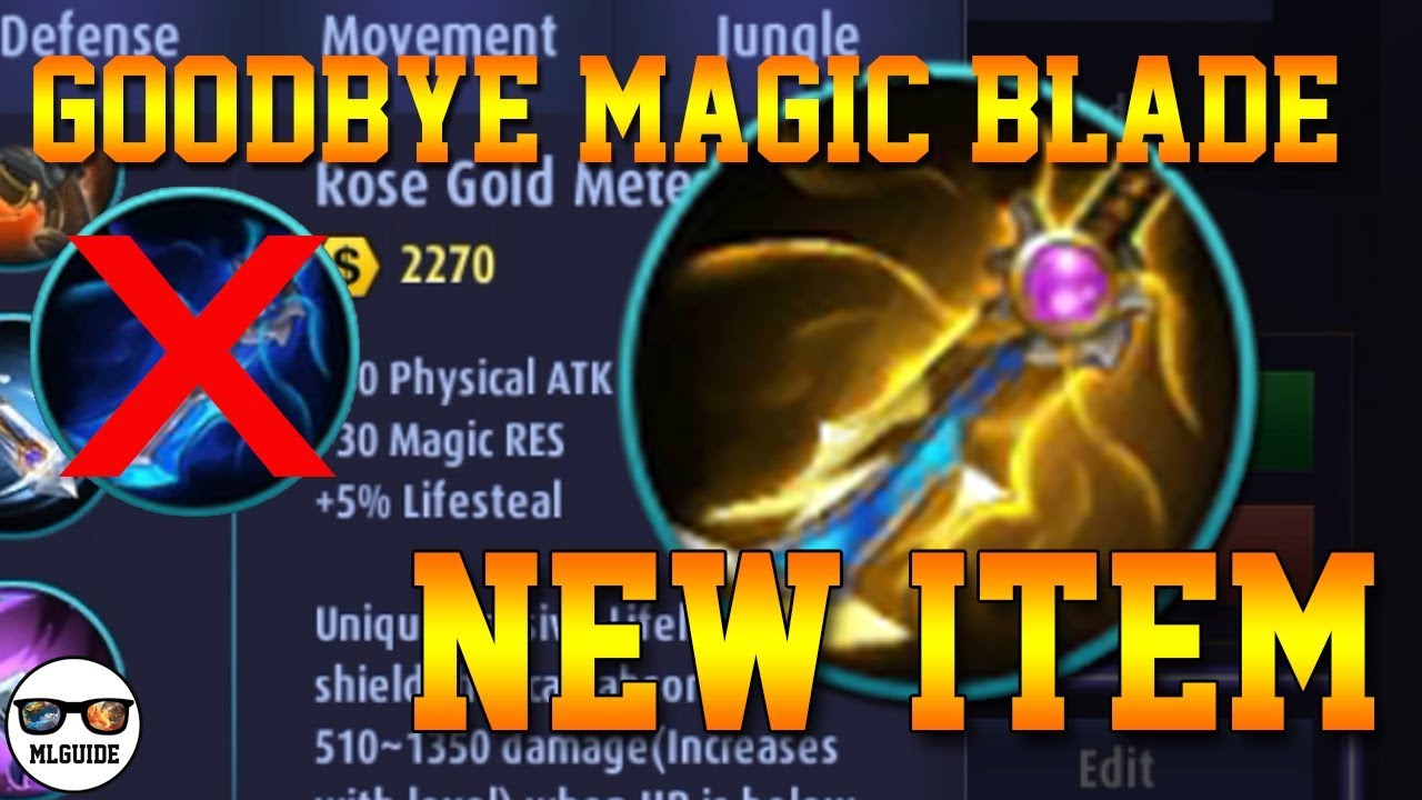 ROSE GOLD METEOR - Magic Blade Is Now 1050! - Mobile Legends - YouTube
