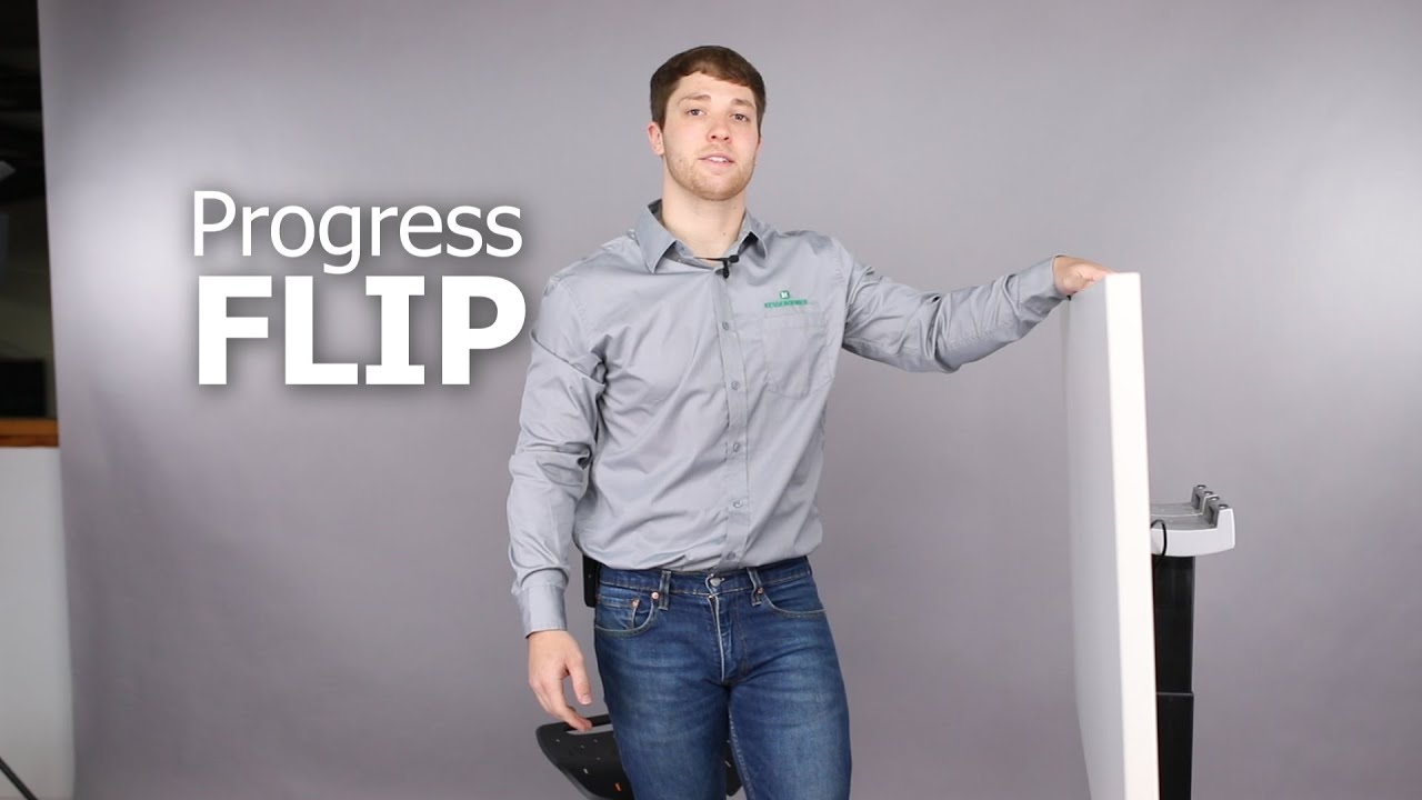 The Progress Flip - A Power Free Flip Top Standing Desk - YouTube