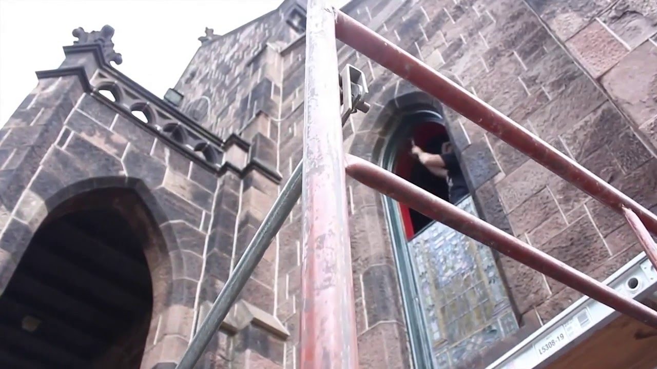 Kirkpatrick Chapel Windows Preserved and Restored - YouTube