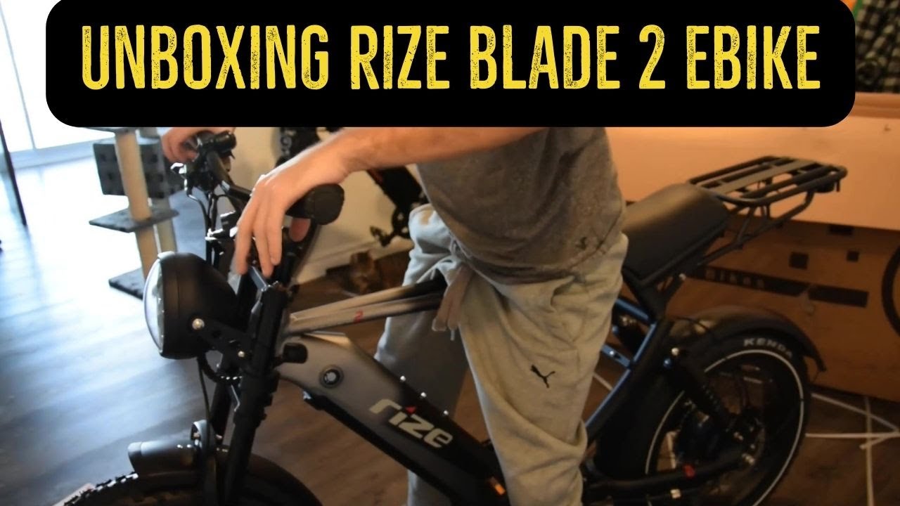 Unboxing Rize Blade 2 Moped Electric Retro Bike eBike Opening and First ...