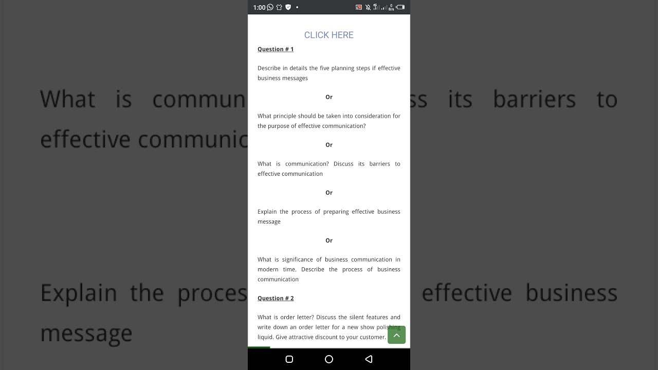 Part 2 Bcrw Business Communication And Report Writing Important