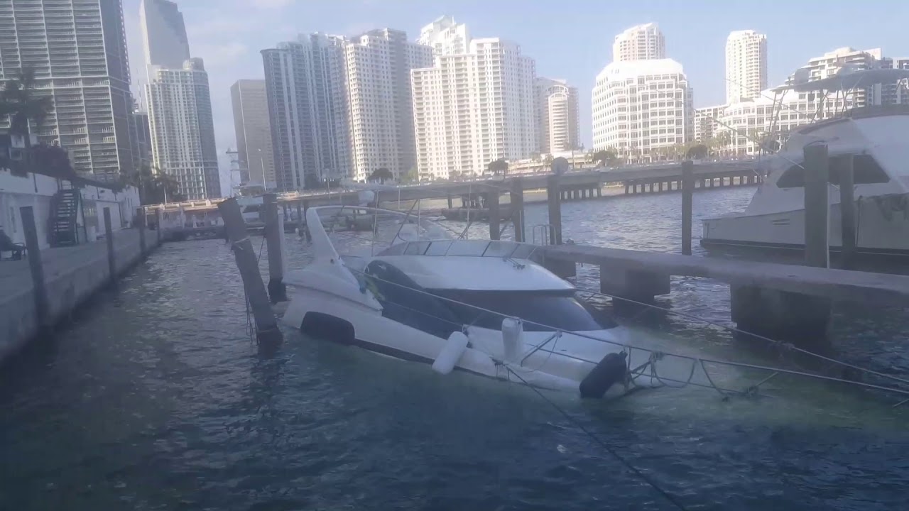 Hurricane Irma Brickell Marina 9.13.17 - YouTube