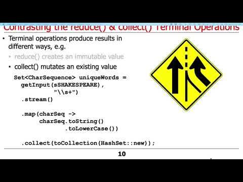 Contrasting the Java Streams reduce() & collect() Terminal Operations - YouTube