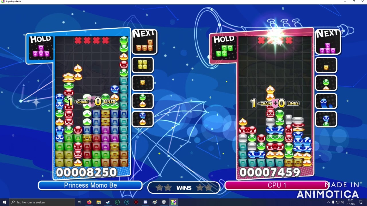 Puyo puyo tetris Custom garbage - YouTube