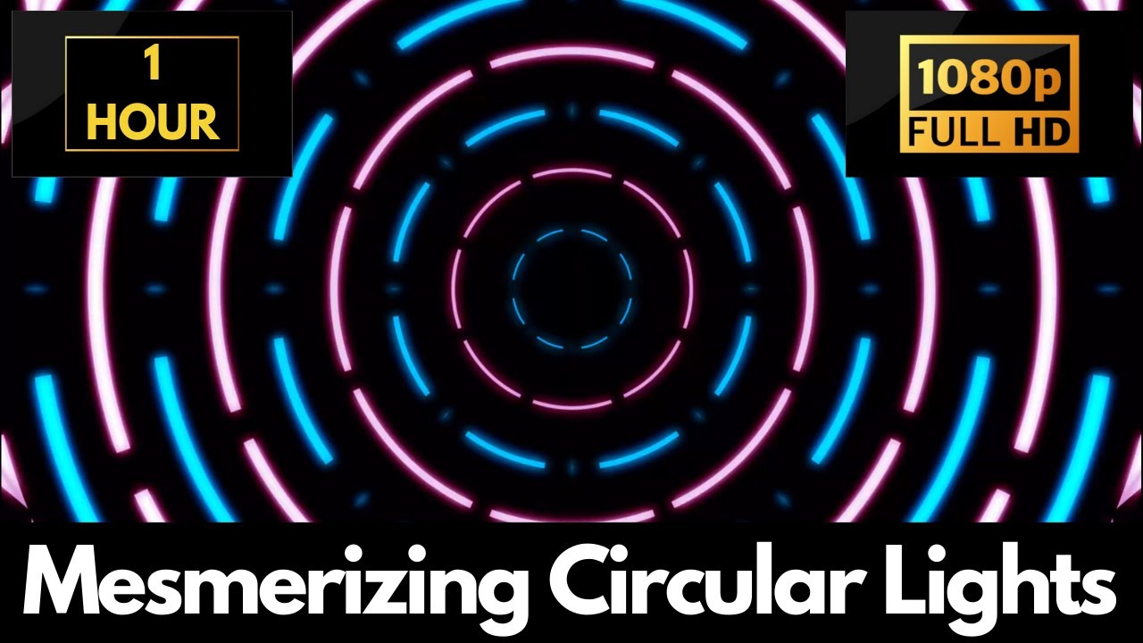 Mesmerizing Circular Background Screensaver – 1 HOUR Satisfying ...