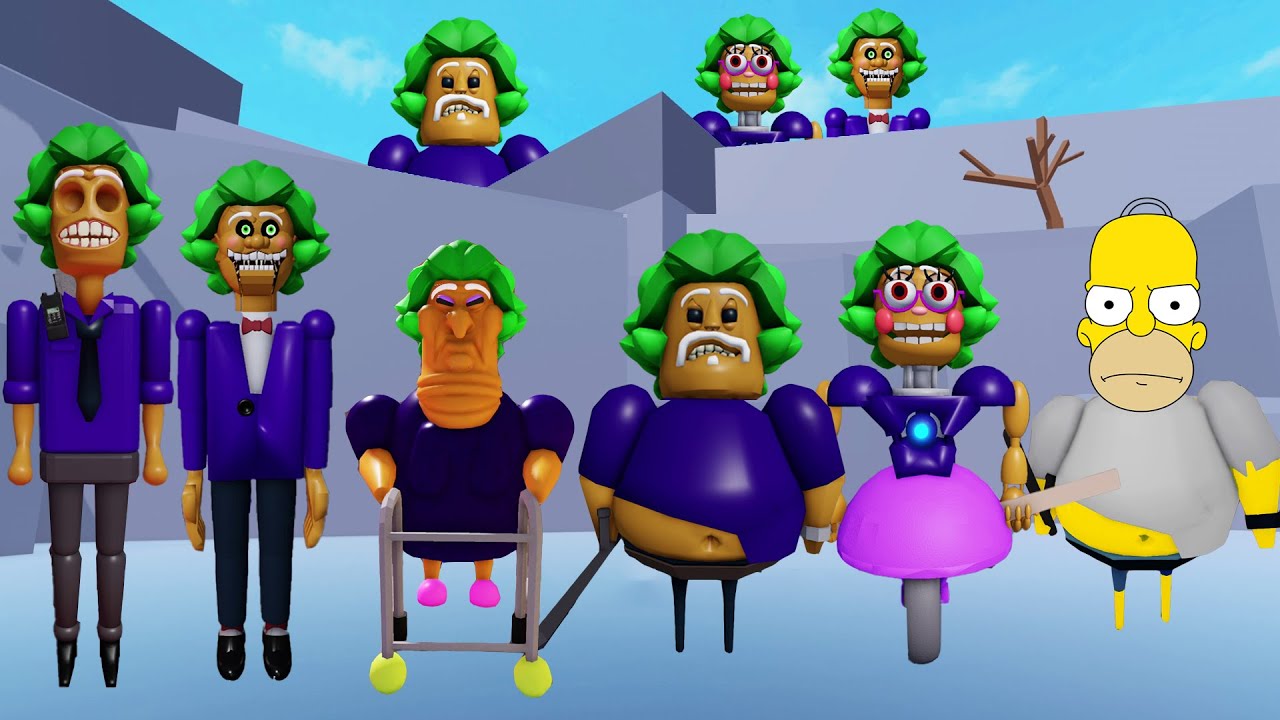 OOMPA LOOMPA BARRY'S PRISON RUN VS BOXER TEACHER VS SIMPSONS BARRY ...