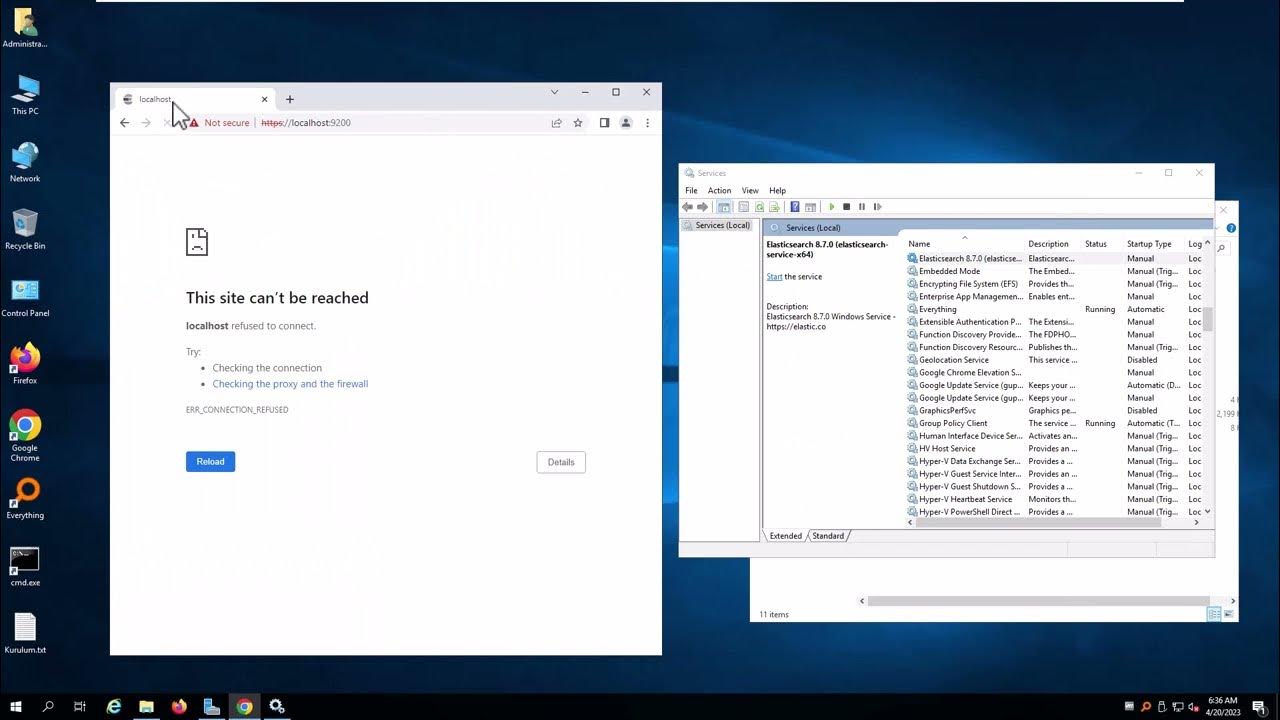 Install Elasticsearch 8.x and Elasticsearch Service - YouTube