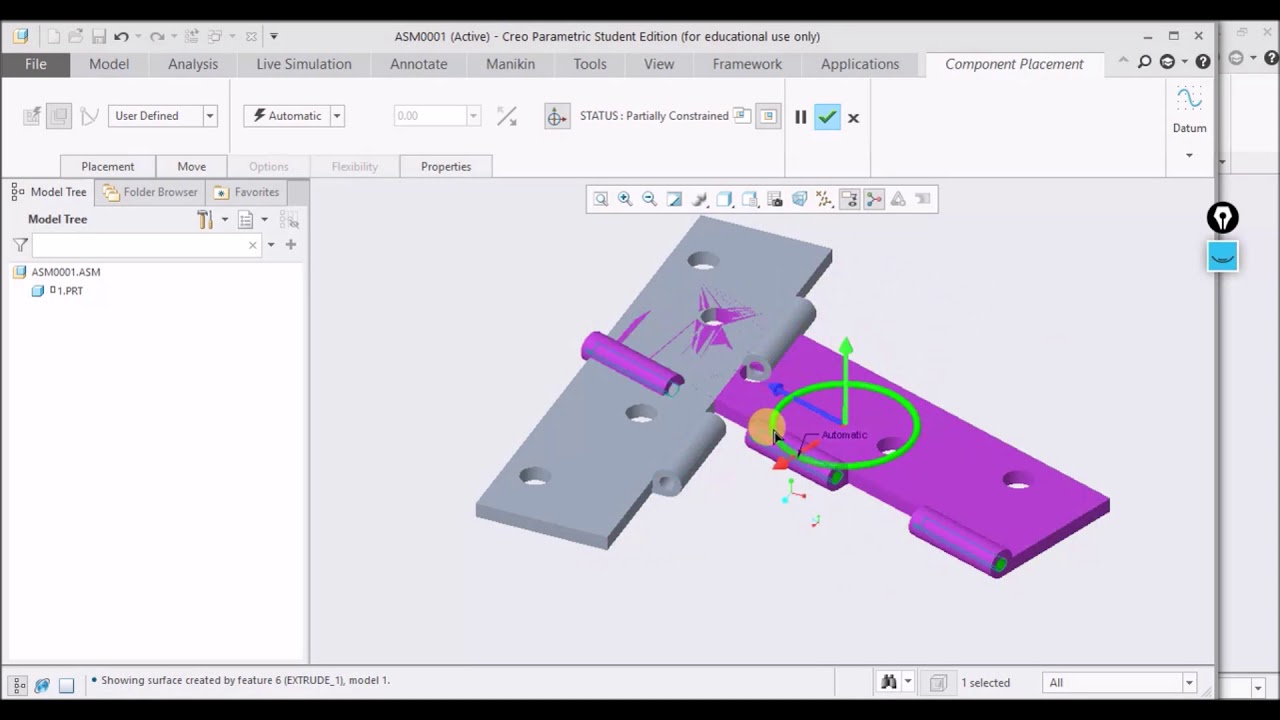 creo practice session -3 - YouTube