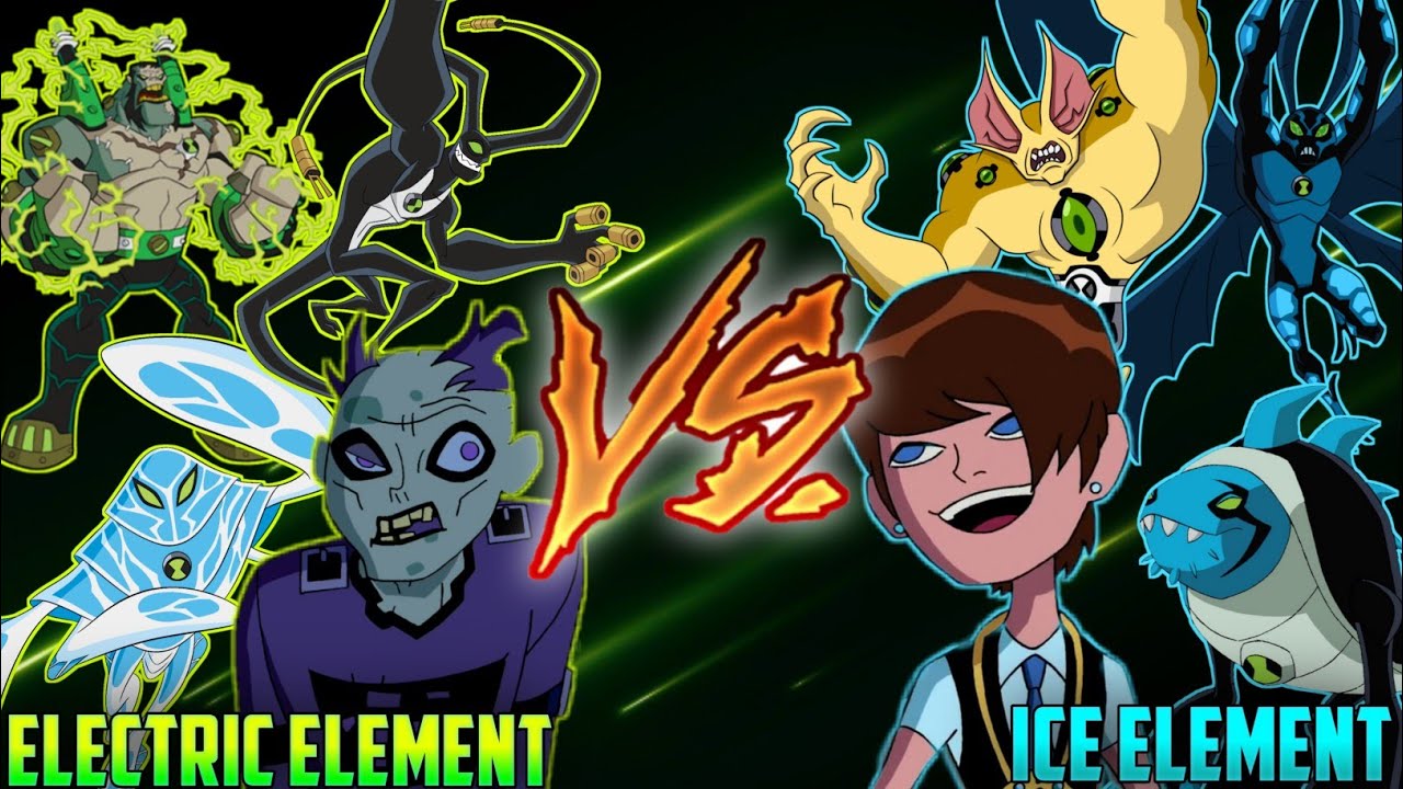 Electric elements vs Ice elements || Ben 10 || Explain in hindi ...
