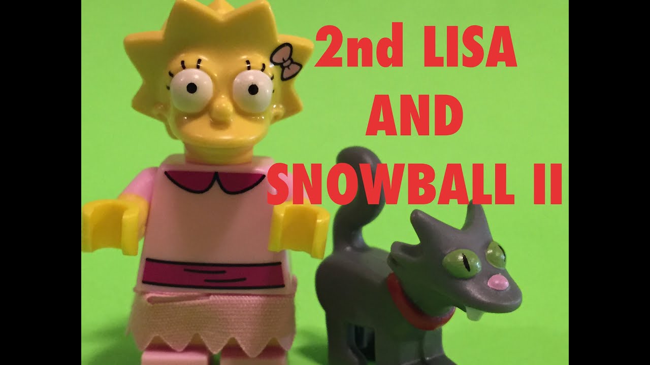 2nd Lisa and Snowball II The Simpsons Lego Minifigures Series 2 - YouTube