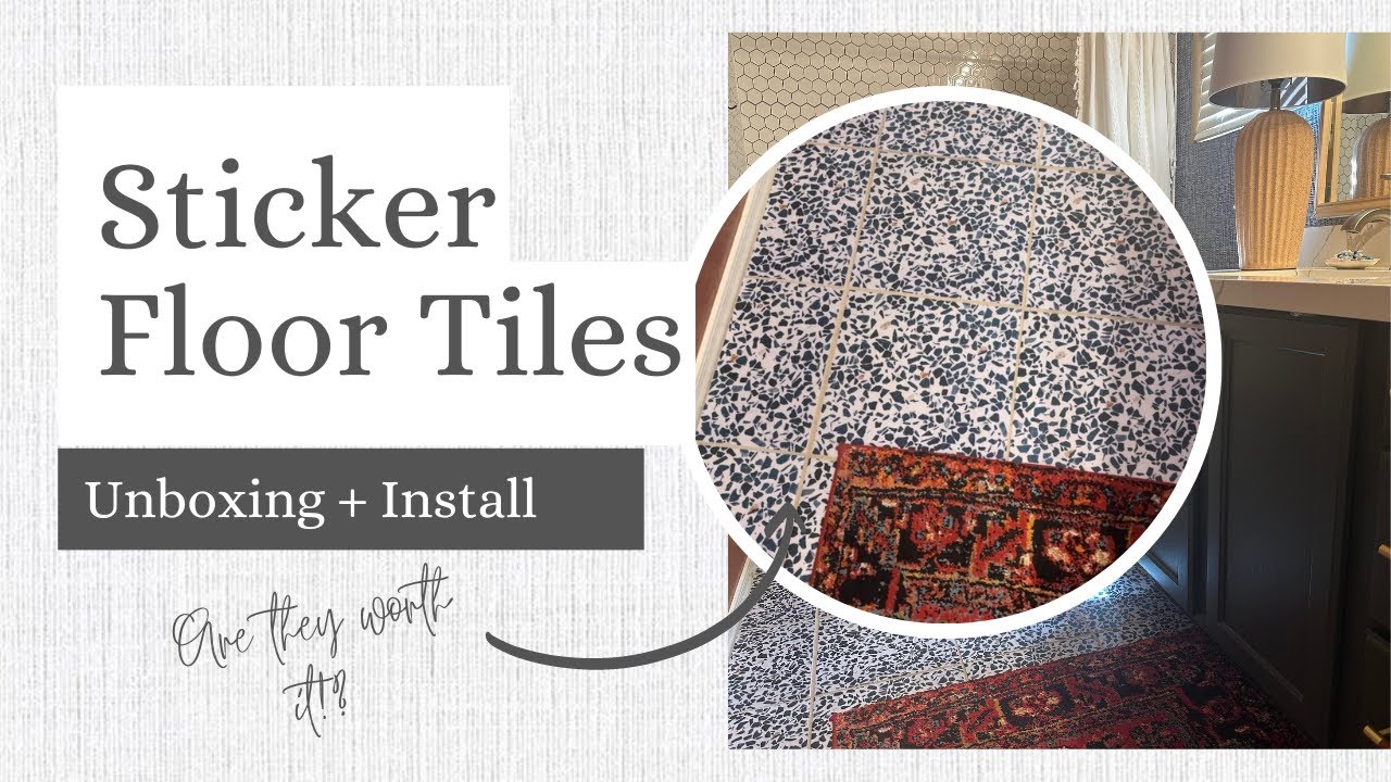 EASY TILE MAKEOVER!!! | TILE STICKERS | DIY | RENTER FRIENDLY - YouTube