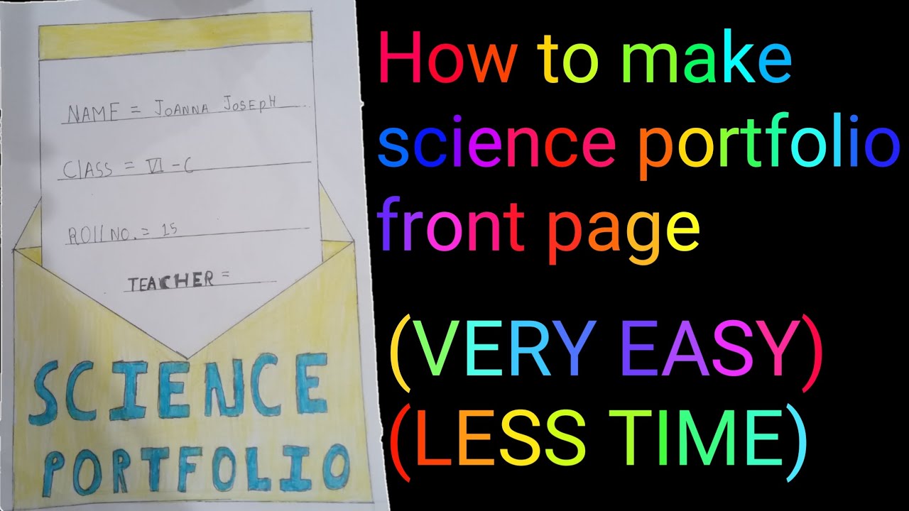 How To Make Science Project Front Page YouTube How To Make Science Project Front Page YouTube