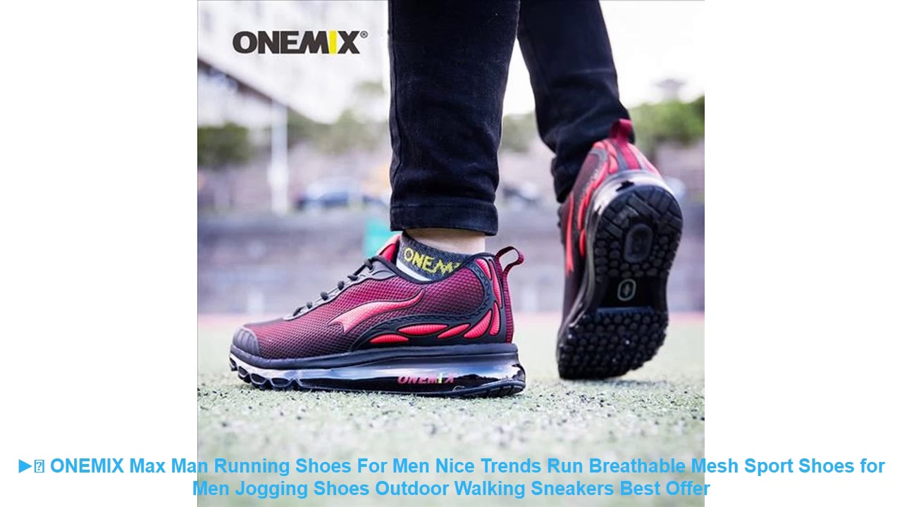 ️ ONEMIX Max Man Running Shoes For Men Nice Trends Run Breathable Mes ...