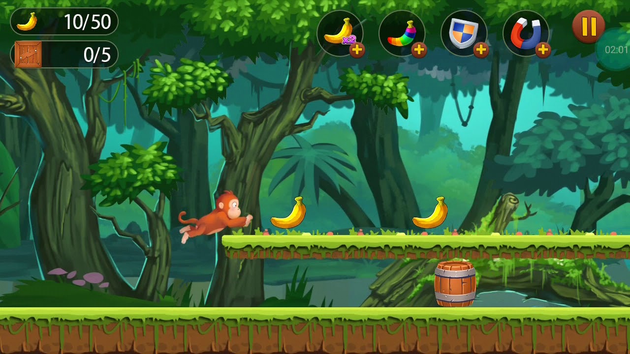 JUNGLE MONKEY RUN GAME - YouTube