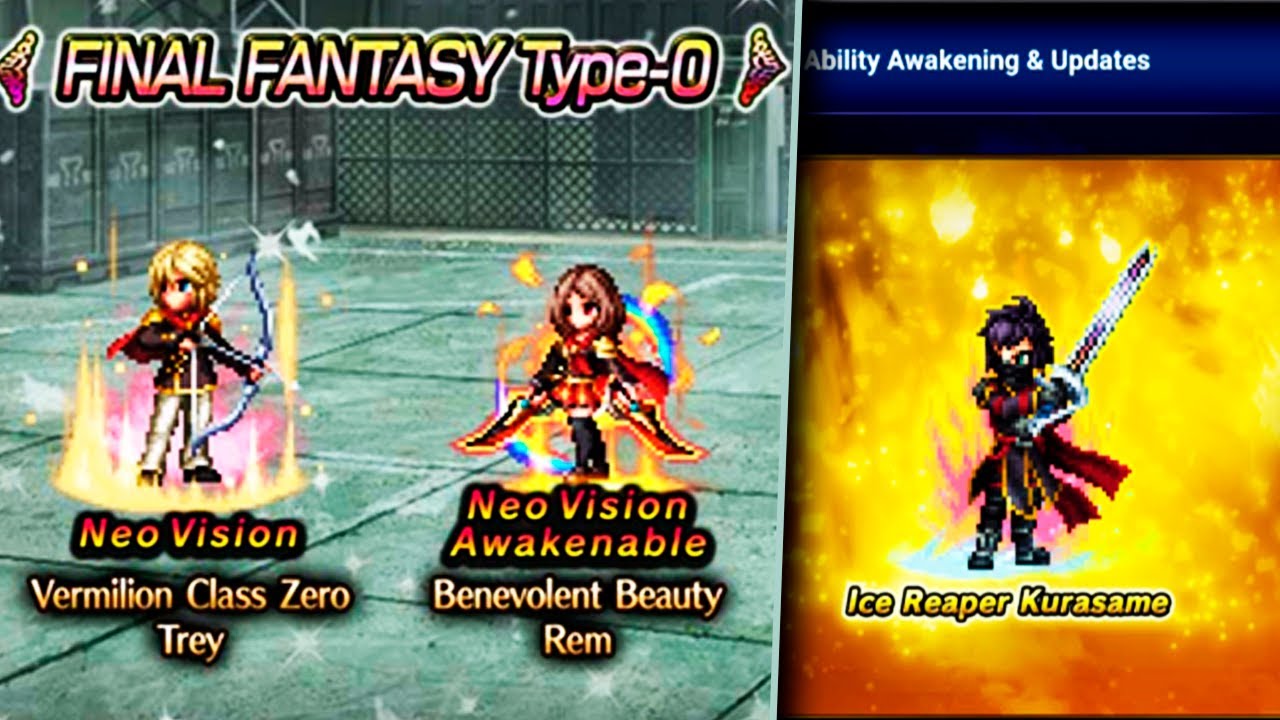 PARTE 2 DEL BANNER DE FF TYPE-0!! MEJORAS PARA KURASAME!! [FFBE] - YouTube
