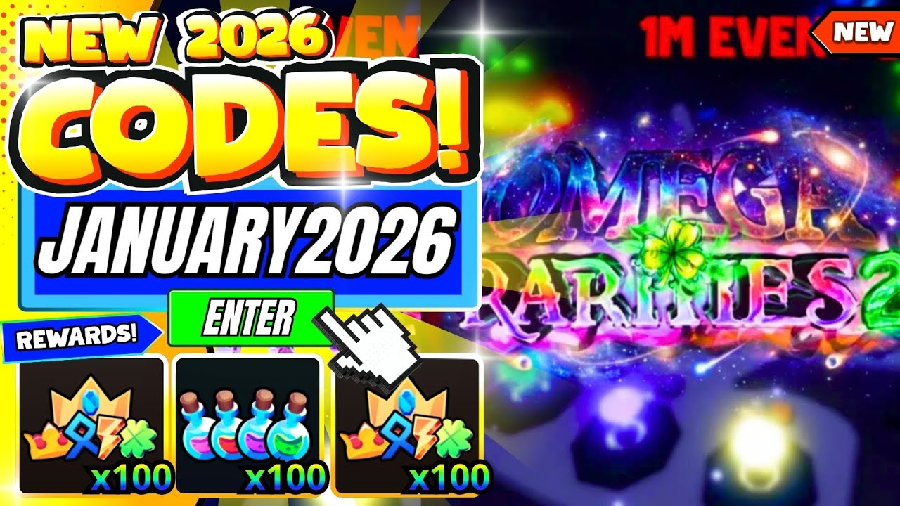 *NEW CODES!!* ALL WORKING CODES IN OMEGA RARITIES 2 *JANUARY 2026 ...