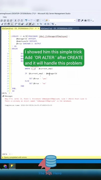 Smart π Sql Create Dataengineering Datascience Alter Dataanalytics Sqlserver Data Youtube