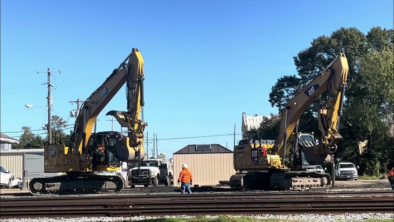 BNSF is redoing the main in front of the Depot in New Iberia. This is an awesome project. 12/12 ...